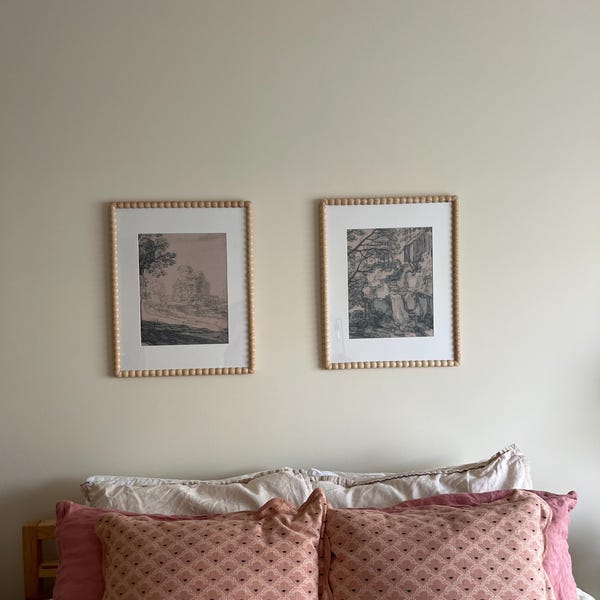 Set of 2 Isaak Major Landscape Prints | Two French Paintings, Blue Pen ...