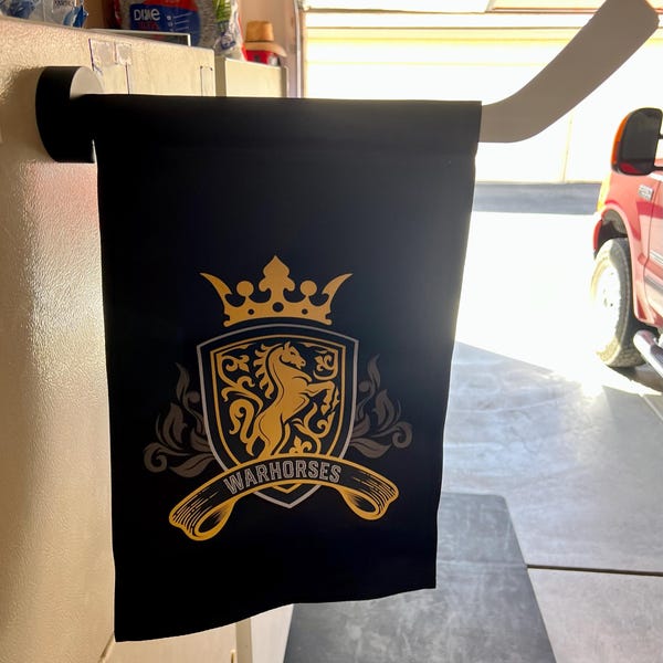 Custom Magnetic Team Locker Room Door Flag - Hockey Team Flag - Change ...