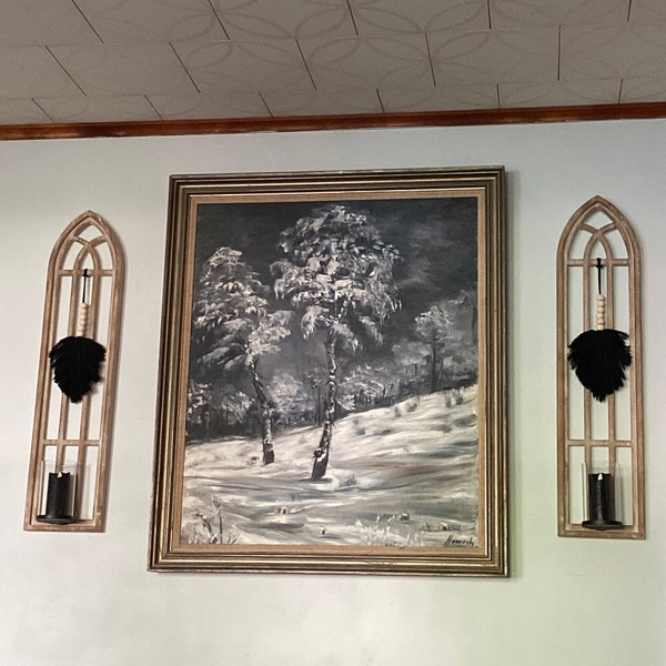 Large Canvas String Art, Geometric Rope Artwork, Minimalist Threads ...