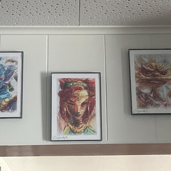 Freddy Fazbear Ballpoint Pen Print, Five Nights at Freddy's Art Poster ...