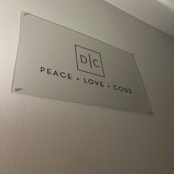 Custom Acrylic Business Logo Sign, Horizontal Layout || Personalized ...