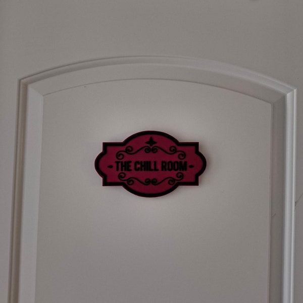 Personalised Bedroom Door Sign, 3D Dual Colour Name Plaque, Kids Room ...