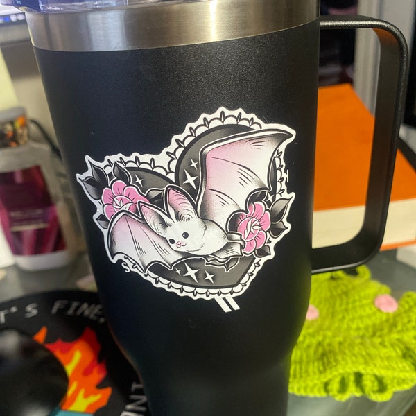Little Bat Vinyl Sticker - Etsy