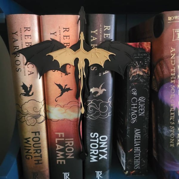 Fourth Wing Double Dragon BOOK INSERT | Book Mark | Book Accessory ...