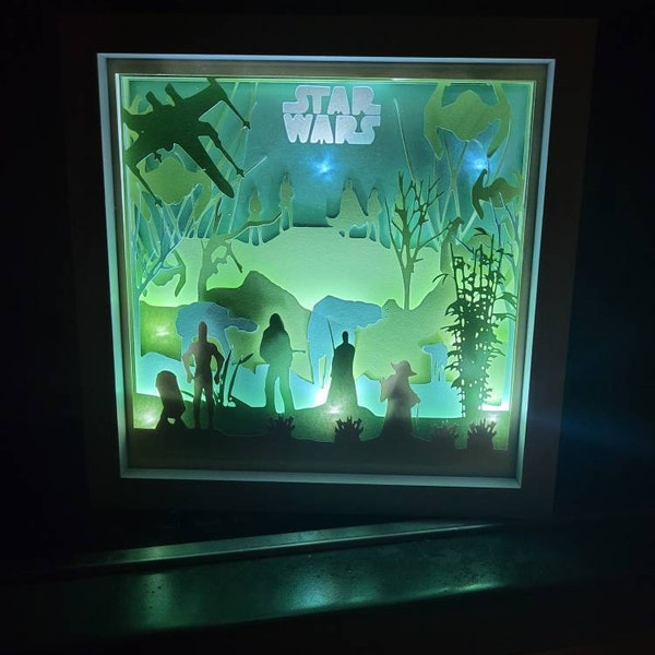 Star Wars Template Svg for Light Box - Etsy