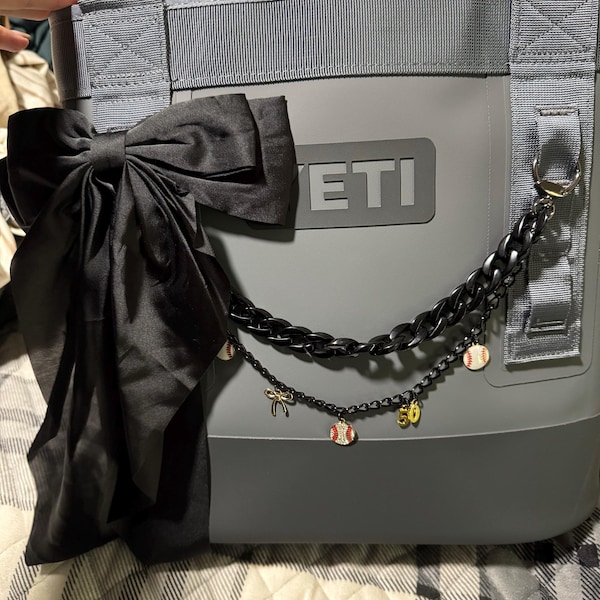 Sports Double Chain Bag Accessory 10” 12” 14” 16” Acrylic Purse Tote ...