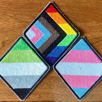 LGBTQ Pride Flag Patches Embroidered Patches - Etsy