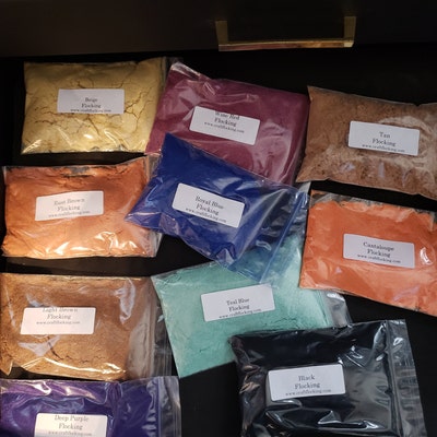 Flocking 1 Oz Pkg 50 Colors Available You Choose the Color You Want - Etsy