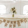 MR and MRS WEDDING Burlap Banner, Rustic Style Banner, Personalized ...
