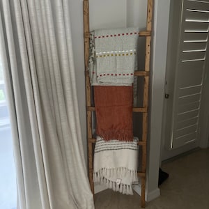 Extra Wide Blanket Ladder Very Large Farmhouse Quilt Rack - Etsy