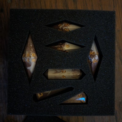 Pink and Blue Iridescent Crystal Dnd Dice. Luminescent Cave Mushroom - Etsy