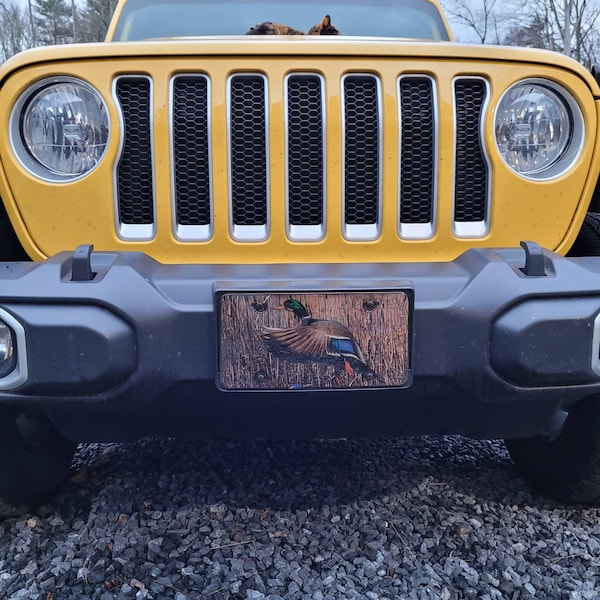 Flying Mallard License Plate, Duck Hunting License Plate, Duck Hunter ...