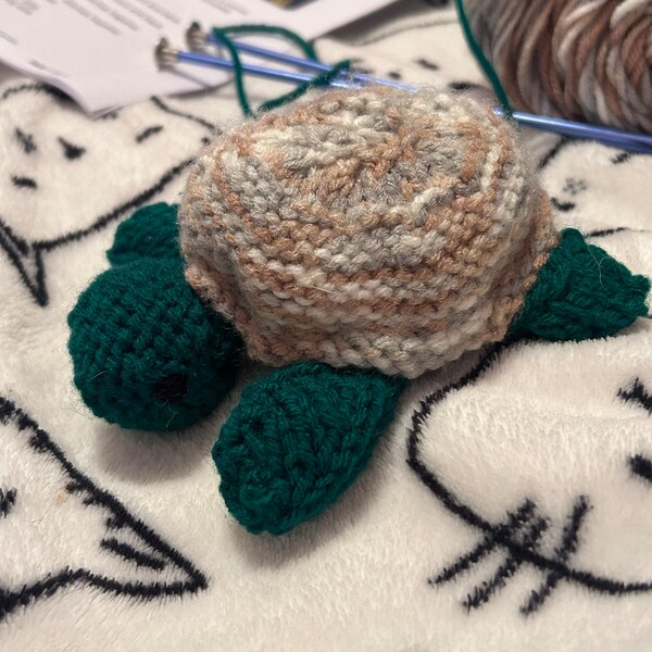 Knitted Sea Turtle, Digital Download Pattern, Knitted Flat - Etsy