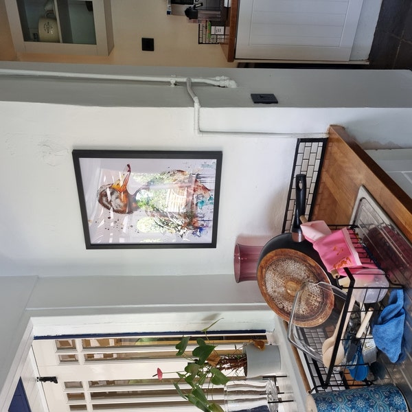 Blue Octopus Watercolor Art Print, Blue Octopus Painting Wall Art ...