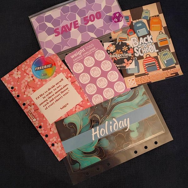 Blue Leopard Print PU Leather A6 Budget Binder | Custom Option ...