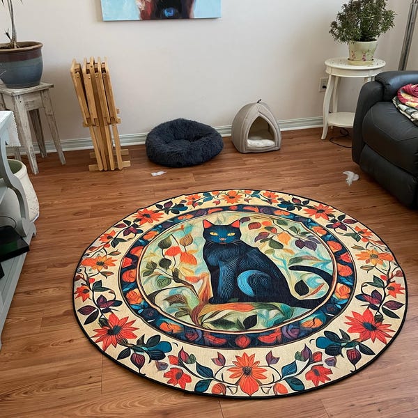 Pumpkin Rug, Halloween Rug, Halloween Decor Rug, Horror Rug, Halloween ...