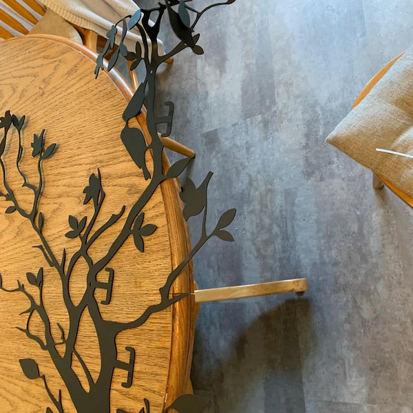 Oversized Metal Pine Tree Decor, Wispy Pine Wall Art, 5 Trees Sign, 2 ...