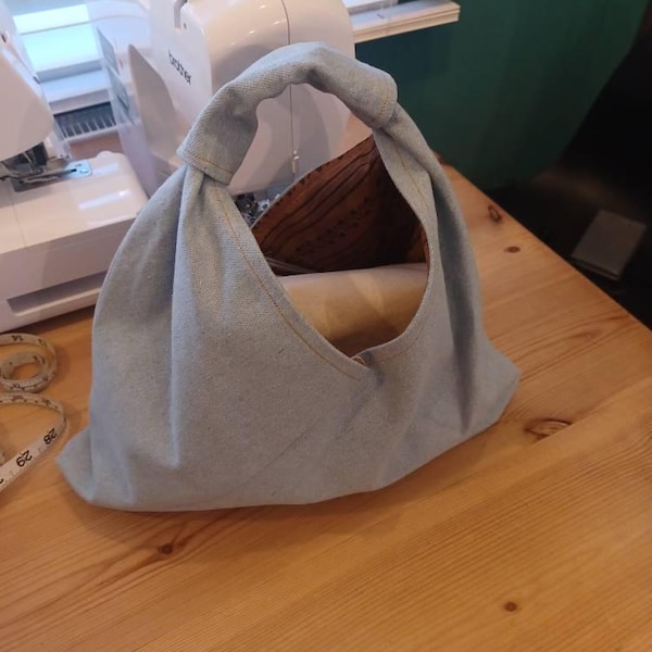 Small Japanese Folded Bag | PDF Sewing Pattern With Tutorial | Instant ...