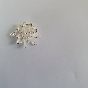 2 of 925 Sterling Silver Flower Leaf Tree Branch Pendants 18mm. Polish ...