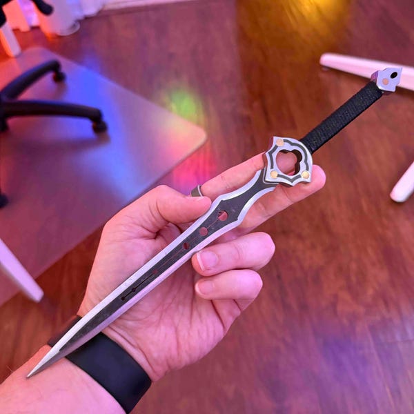 Hand-forged Infinity Sword Metal Infinity Blade Miniature Replica 30cm ...