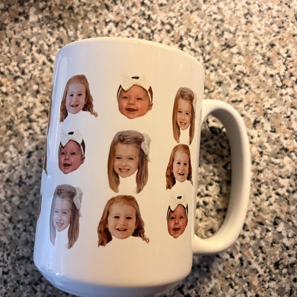 Faces Mug, Custom Face Mug, Funny Photo Mug, Custom Mug, Personalized ...