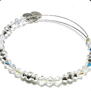 Alex and Ani M Initial Bangle Bracelet, Rafaelian Silver/gold, or Silver Retired and Rare ...