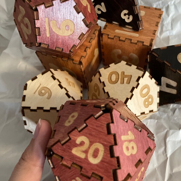 Classic JUMBO Wood D10 Percentile Dice single Digit for Rpgs - Etsy