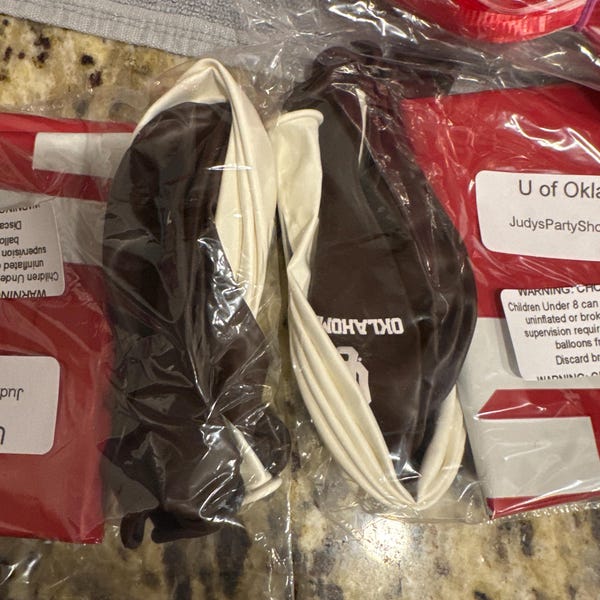 University of Oklahoma Balloons, Sooners Balloons, University of ...