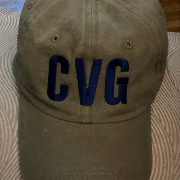 Varsity Letter Hat Embroidered Any Letter College Varsity Font Baseball ...