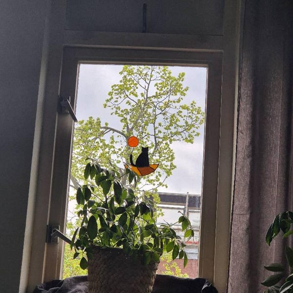 Spider Web Stained Glass Spider With Web Sun Catcher Window Hangings ...