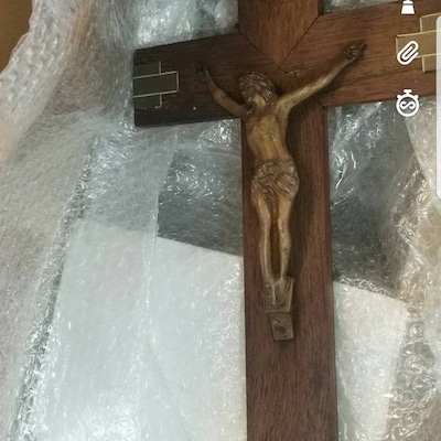 Vintage German Crucifixwooden Crucifixgerman Religious - Etsy