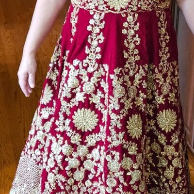 Sabyasachi Designer Velvet Lehenga Choli With Designer Diamond - Etsy