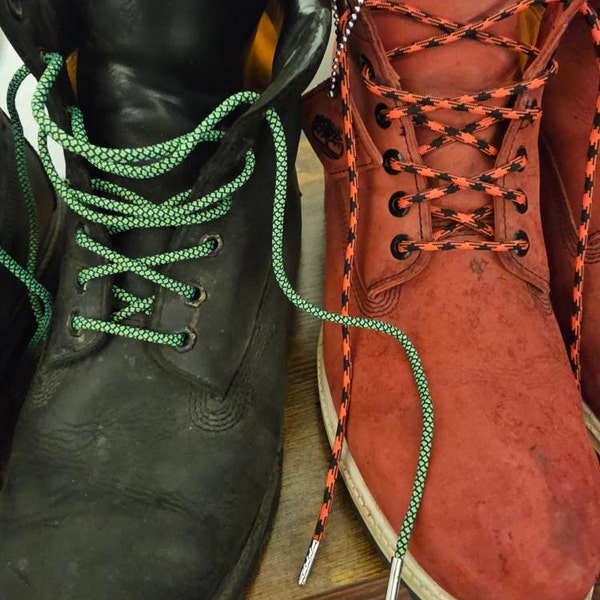 Paracord Shoe Laces - Pair of Shoe Laces or Boot Laces With Metal Tip ...