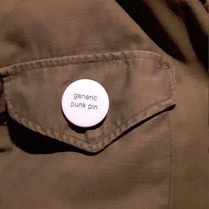 Generic Punk Pin Pinback Button or Magnet 1 or 1.5 Inch Great for ...