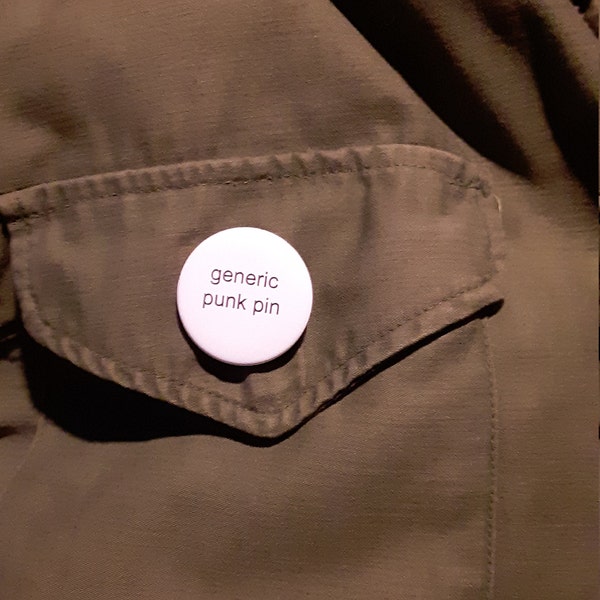 Generic Punk Pin - Pinback Button or Magnet 1 or 1.5 Inch - Great for ...