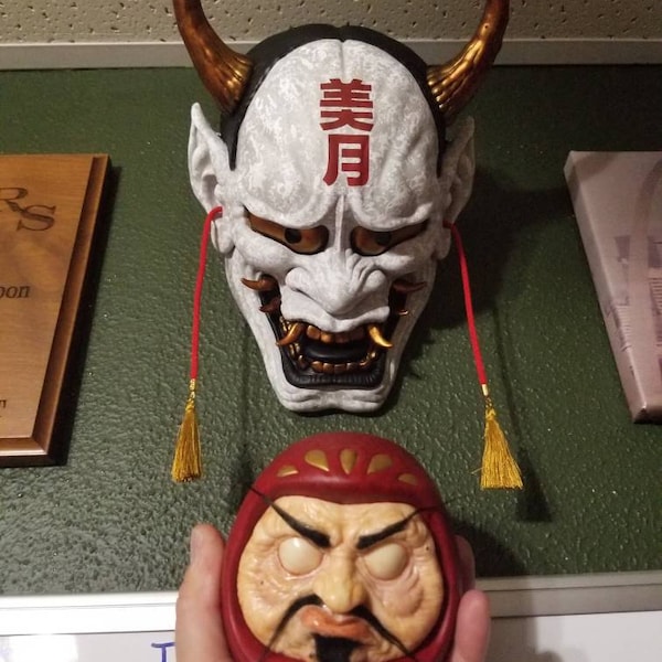 Traditional Japanese Hannya Mask Oni Demon Japanese Traditional Mask ...