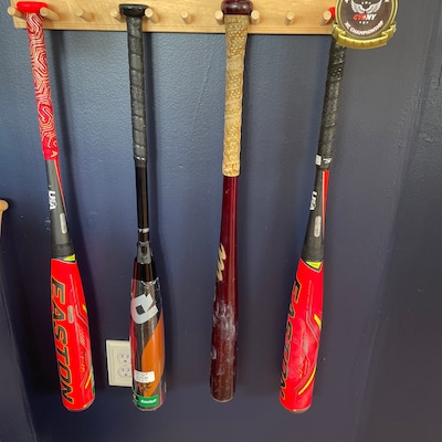 Mini Bat Rack Display 9-17 Bats Collectible Bats Baseball - Etsy