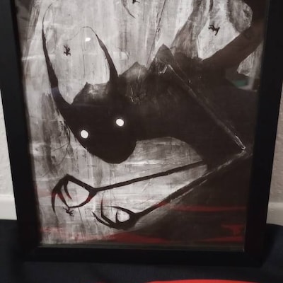 Raven Ghost, Small Art Print, Wall Art for Home, Creepy Gift Ideas ...