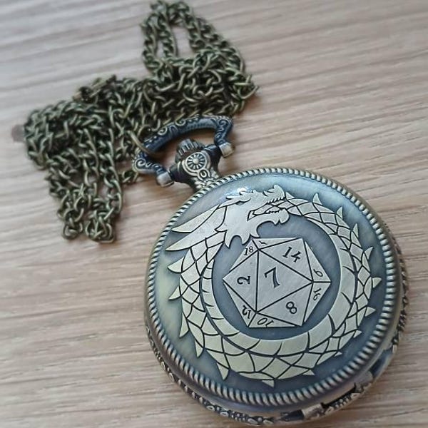 Custom Pocket Watch Dice Tray - Roman Style Pocket Watch Shell, Metal ...