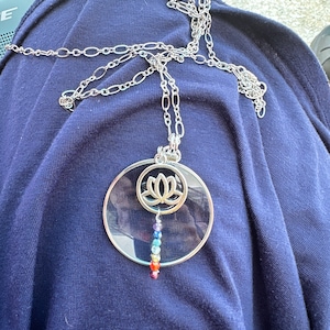 Magnifying Necklace, Healing Gem Stone, Monocle Necklace, Loupe ...