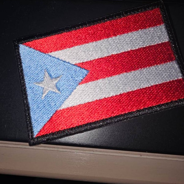 Puerto Rico Flag Patch. Iron On, Velcro or Sew On! - Etsy