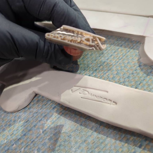 Ceramic Signature Stamp Logo, Custom Brass Stamp, Custom Clay Stamp ...