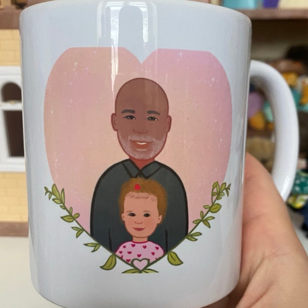 Custom Couple Portrait, Wedding Illustration, Personalized Portrait ...