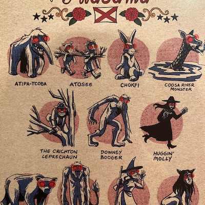 Famous Cryptids of New York 11 X 14 Print - Etsy