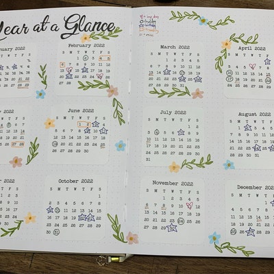 Mini Calendar Stickers for Planners and Journals 2024, 2025, or 2026 ...