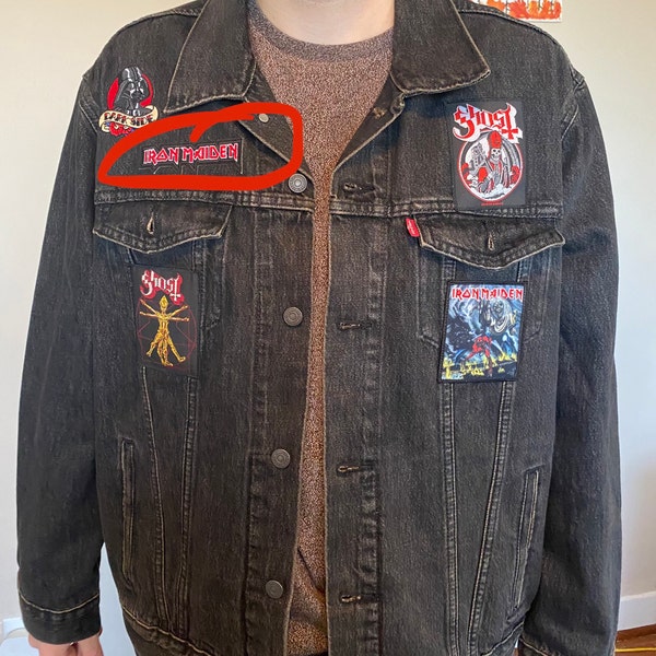 Official Iron Maiden Patch Red Logo Embroidered Iron on EH3 - Etsy