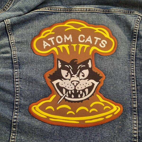 Atom Cats Patch Large Embroidered Fallout - Etsy