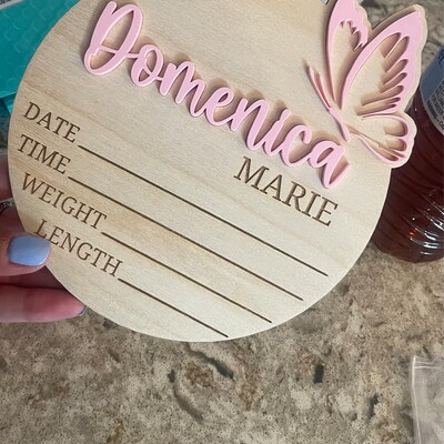 Valentines Day Name Plate Stanley Personalized Name Tag Valentine's ...