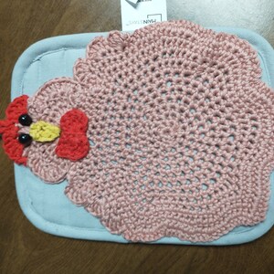 Crochet Pattern for the Swanky Chicken Trivet Potholder PDF - Etsy