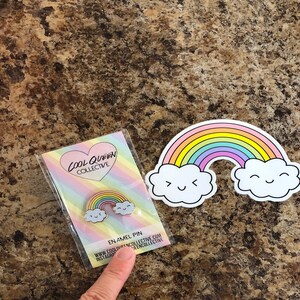 Happy Rainbow Vinyl Sticker - Etsy